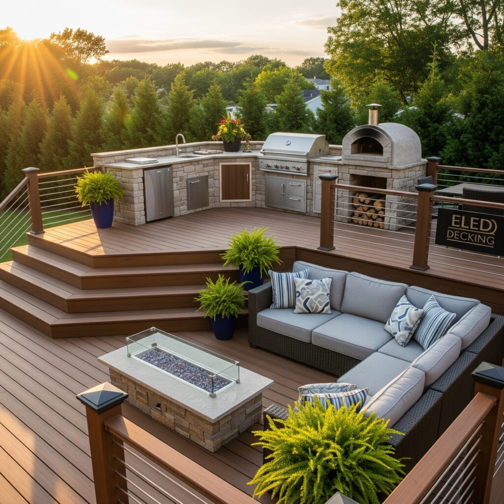 Multi-Level Deck Designs for Long Island Homes | Eled Decking